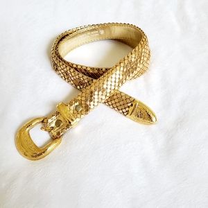 Accessories | Vintage Mesh Golden Belt | Poshmark